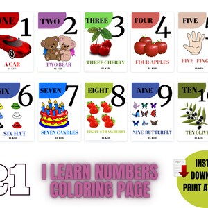 Learn to Count Learn to Count 1-10 Learn Numbers Edition - Etsy