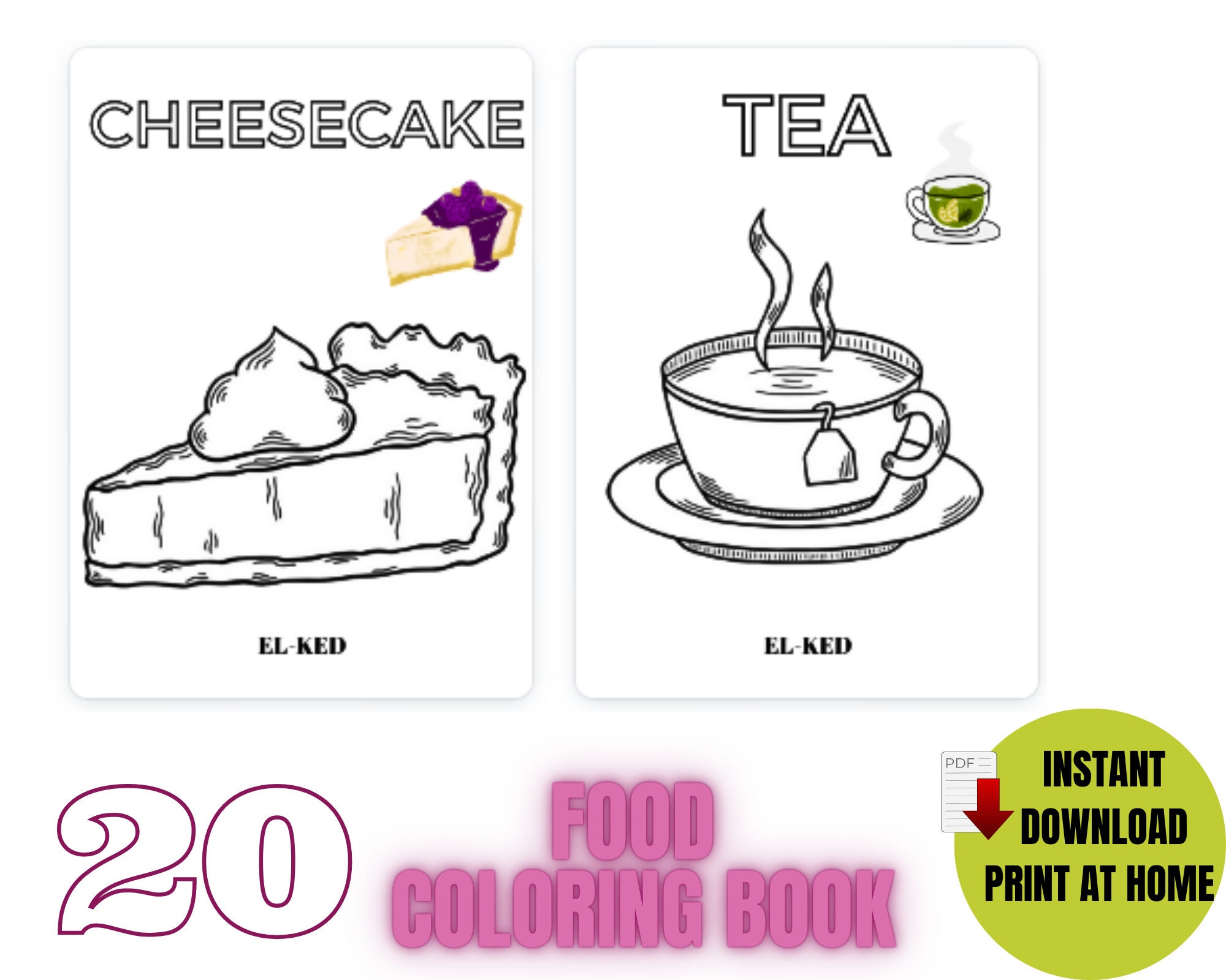 Fast Food Coloring Pages, Food Coloring Pages, Printable Coloring Pages ...