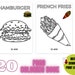 Fast Food Coloring Pages, Food Coloring Pages, Printable Coloring Pages ...