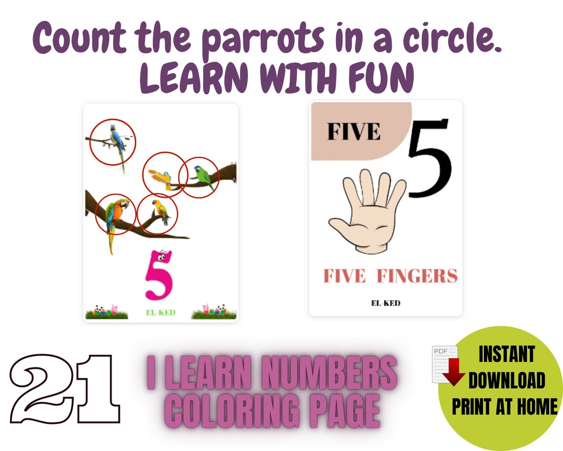 Learn to Count Learn to Count 1-10 Learn Numbers Edition - Etsy