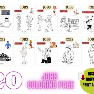 Professions ,career Day, Professions Coloring Pages, Coloring Pages ...