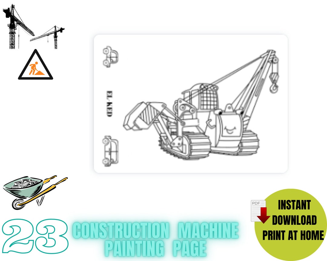 Construction Coloring Pages, Construction Printable, Construction Games ...