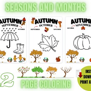 The Four Seasons of Fun: Printable Coloring Pages With Seasonal ...