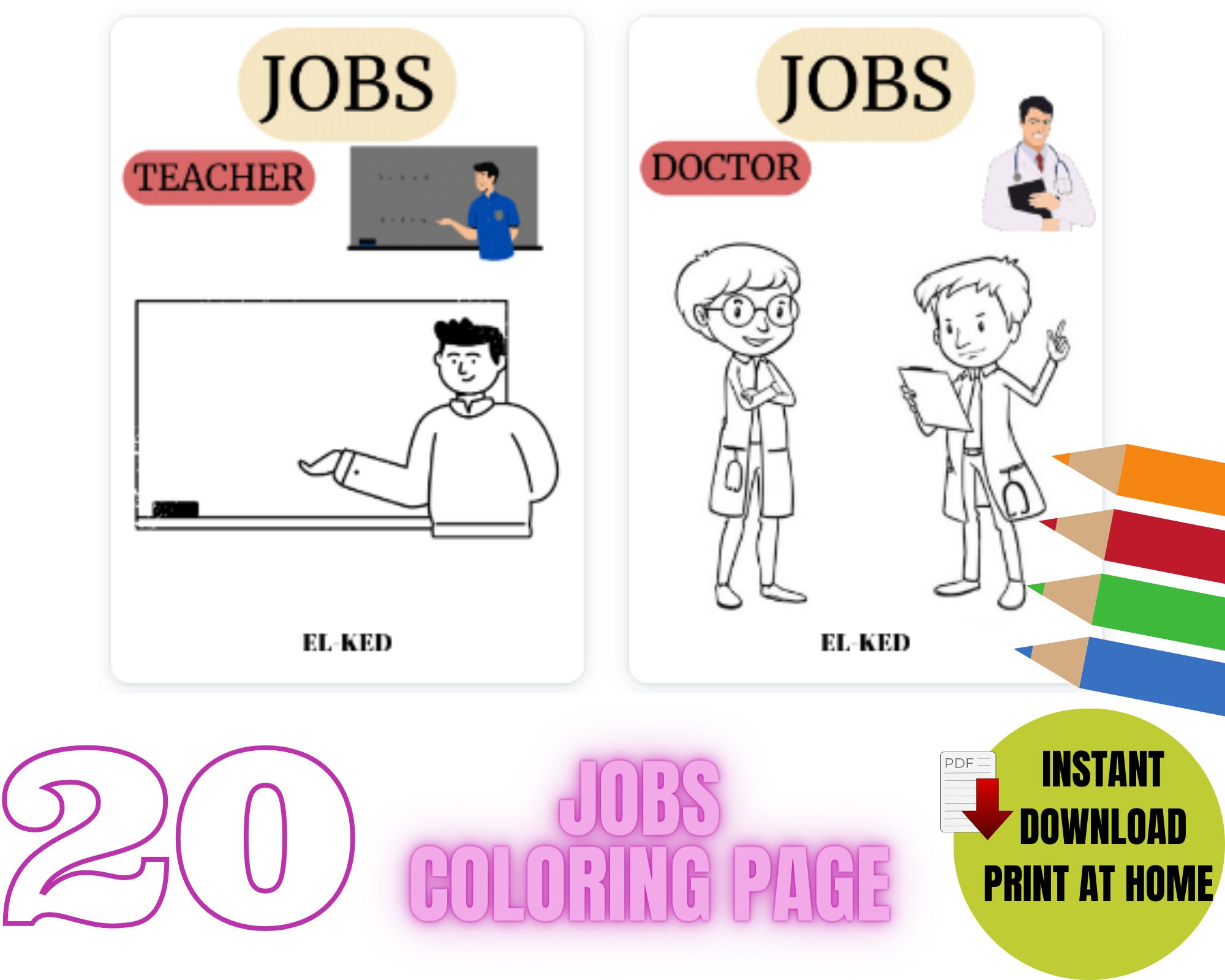 Professions ,career Day, Professions Coloring Pages, Coloring Pages ...