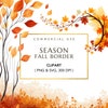 Fall Border PNG, Autumn Border Transparent Background, Autumn Leaves ...