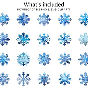 Blue Snowflakes PNG | Blue Winter Clipart | Winter Snow Transparent ...