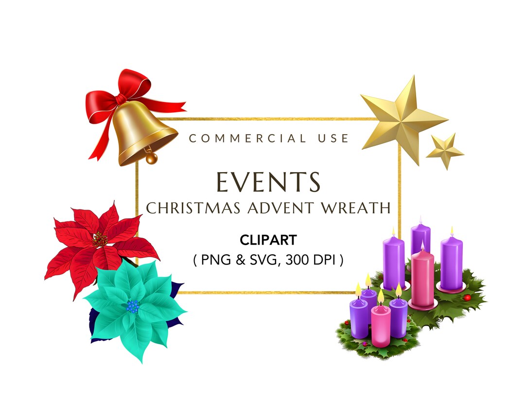 Christmas Elements Clipart, Ornament Clip Art, Christmas Svg ...