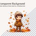 Autumn Girl Clipart, Fall Digital Art, Fall Character PNG, Fall Clipart ...