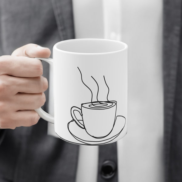 Hand Drawn Mug - Etsy