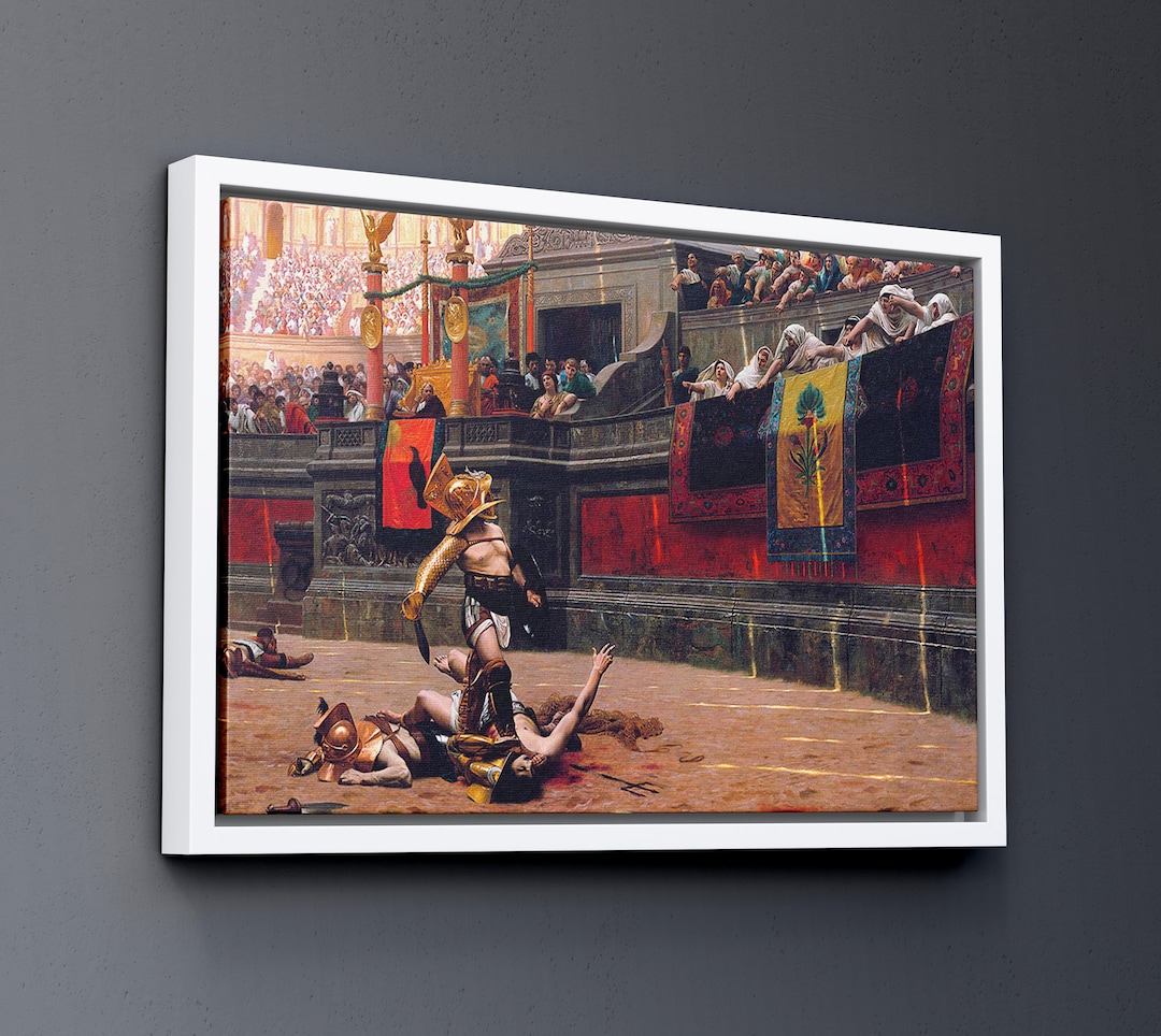 Jean Leon Gerome Pollice Verso 1872 , Decorative Canvas Framed - Etsy