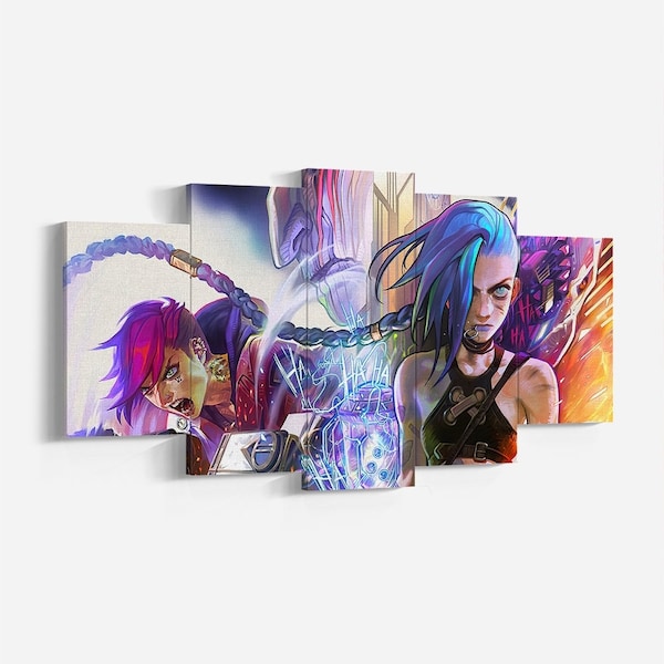 Jinx and Vi Painting - Etsy