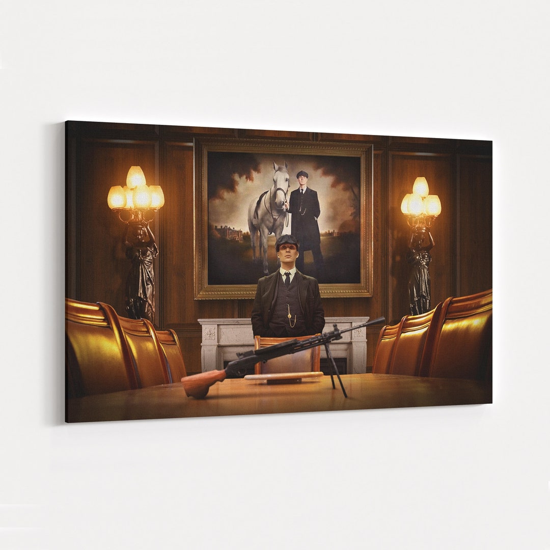 Peaky Blinders, Peaky Blinders Thomas Shelby Canvas Decor, TV Show Wall ...