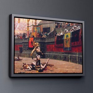 Jean Leon Gerome Pollice Verso 1872 , Decorative Canvas Framed - Etsy