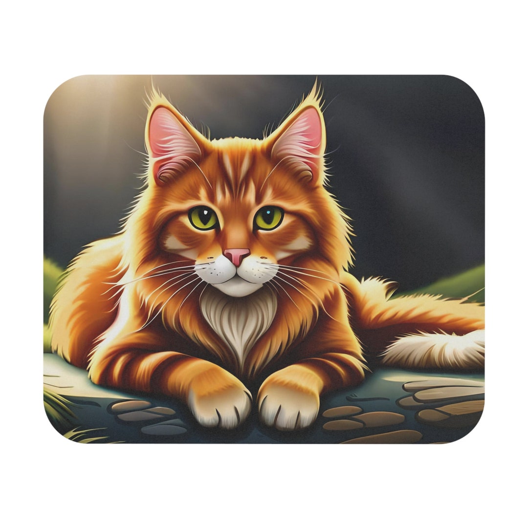 Ginger Cat Mouse Pad (rectangle) - Etsy