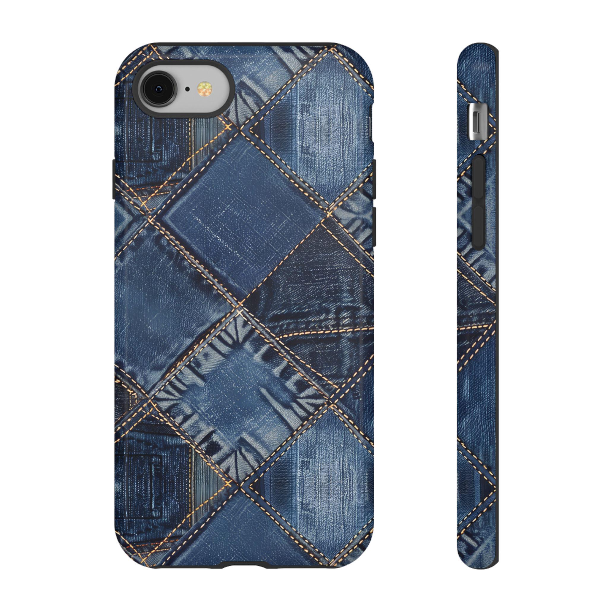 Denim Blue Jeans Texture Phone Case - Stylish & Durable Protection for ...