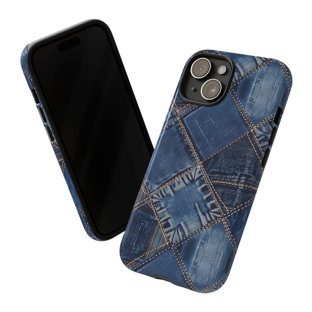 Denim Blue Jeans Texture Phone Case - Stylish & Durable Protection for ...