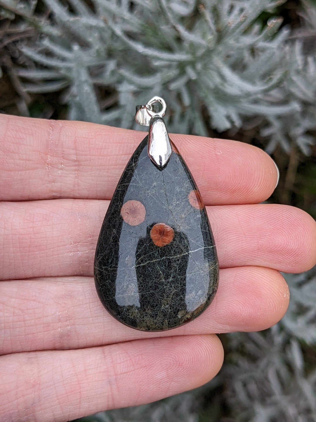 Peanut Obsidian Pendant Natural Stone - Etsy