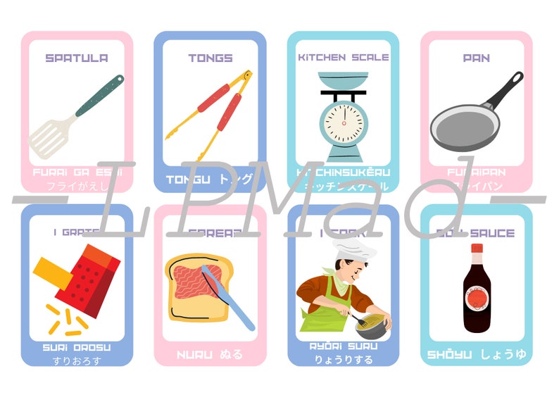 180+ Printable Japanese Food and Drink Flash Cards, Resource for ...