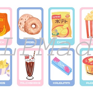 180+ Printable German Food and Drink Flash Cards, Resource for Learning ...
