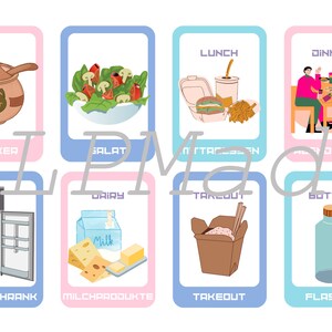 180+ Printable German Food and Drink Flash Cards, Resource for Learning ...
