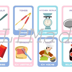 180+ Printable German Food and Drink Flash Cards, Resource for Learning ...