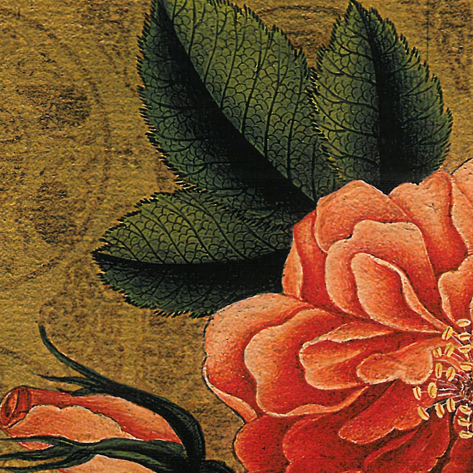 Persian Vintage Floral Art Poster, Persian Gol O Morgh Painting ...