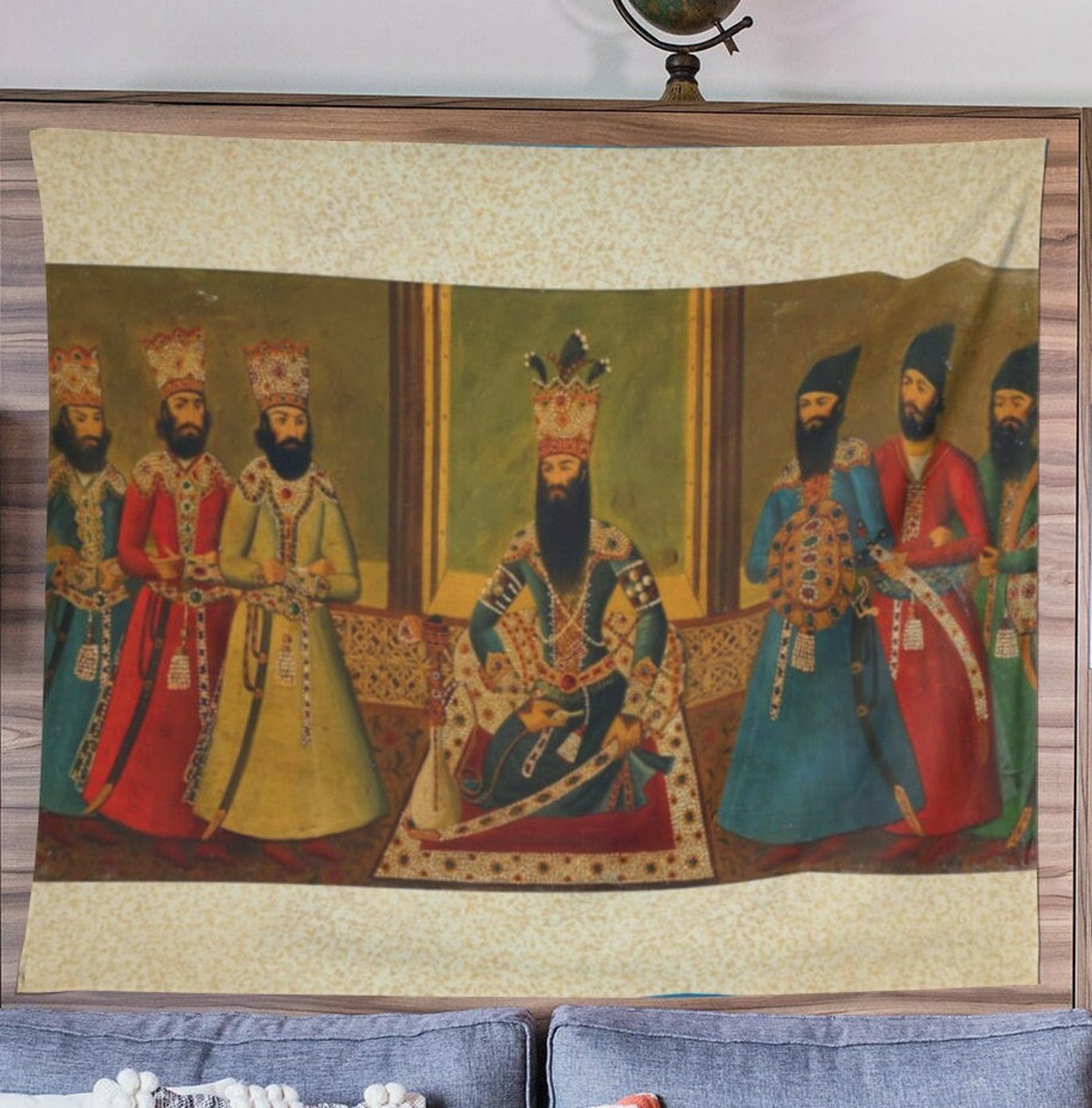 Persian Tapestry, Persian Wall Hanging, Oriental Wall Tapestry, Persian ...