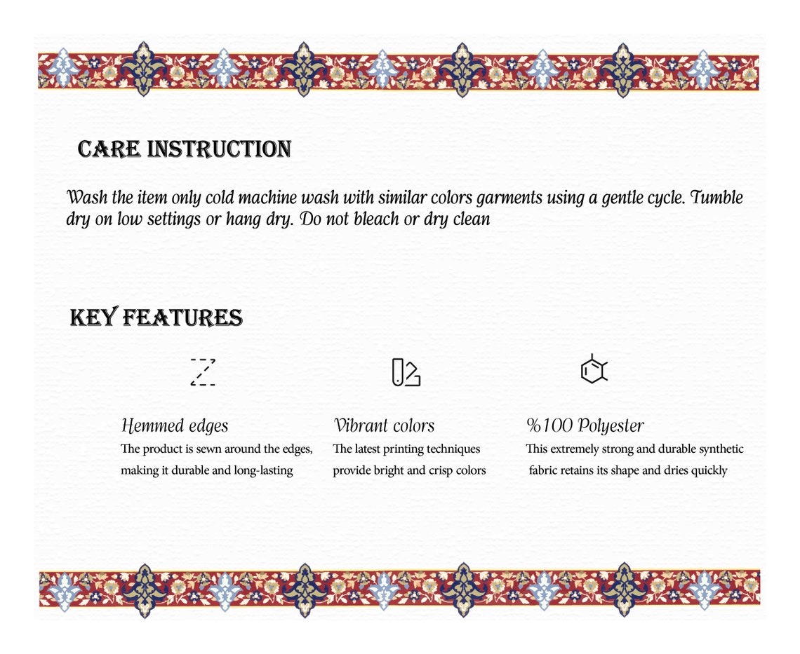 Persian Tapestry, Persian Wall Hanging, Oriental Wall Tapestry, Persian ...