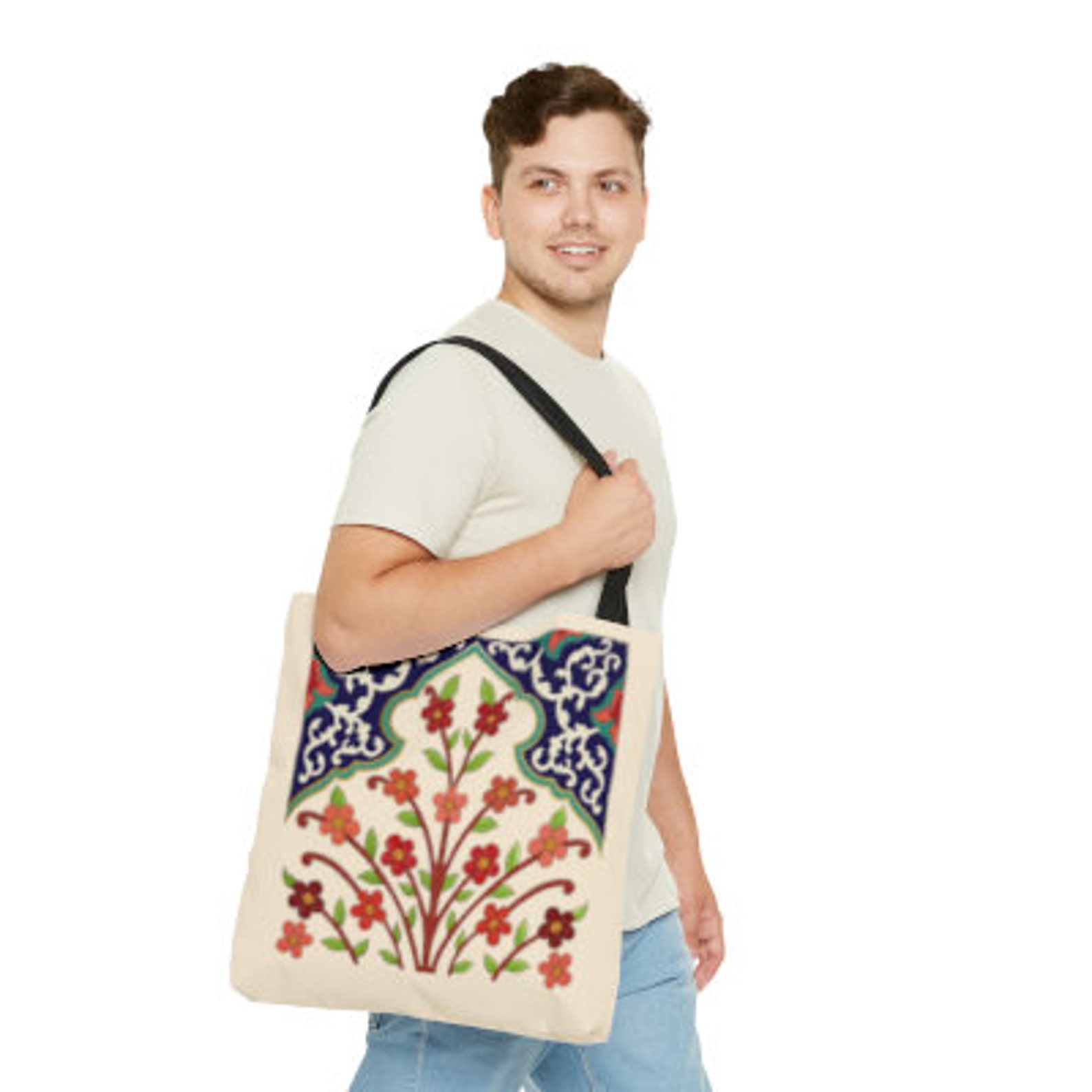 Persian Bag, Persian Illustration Tote Bag, Miniature Painting Bag ...