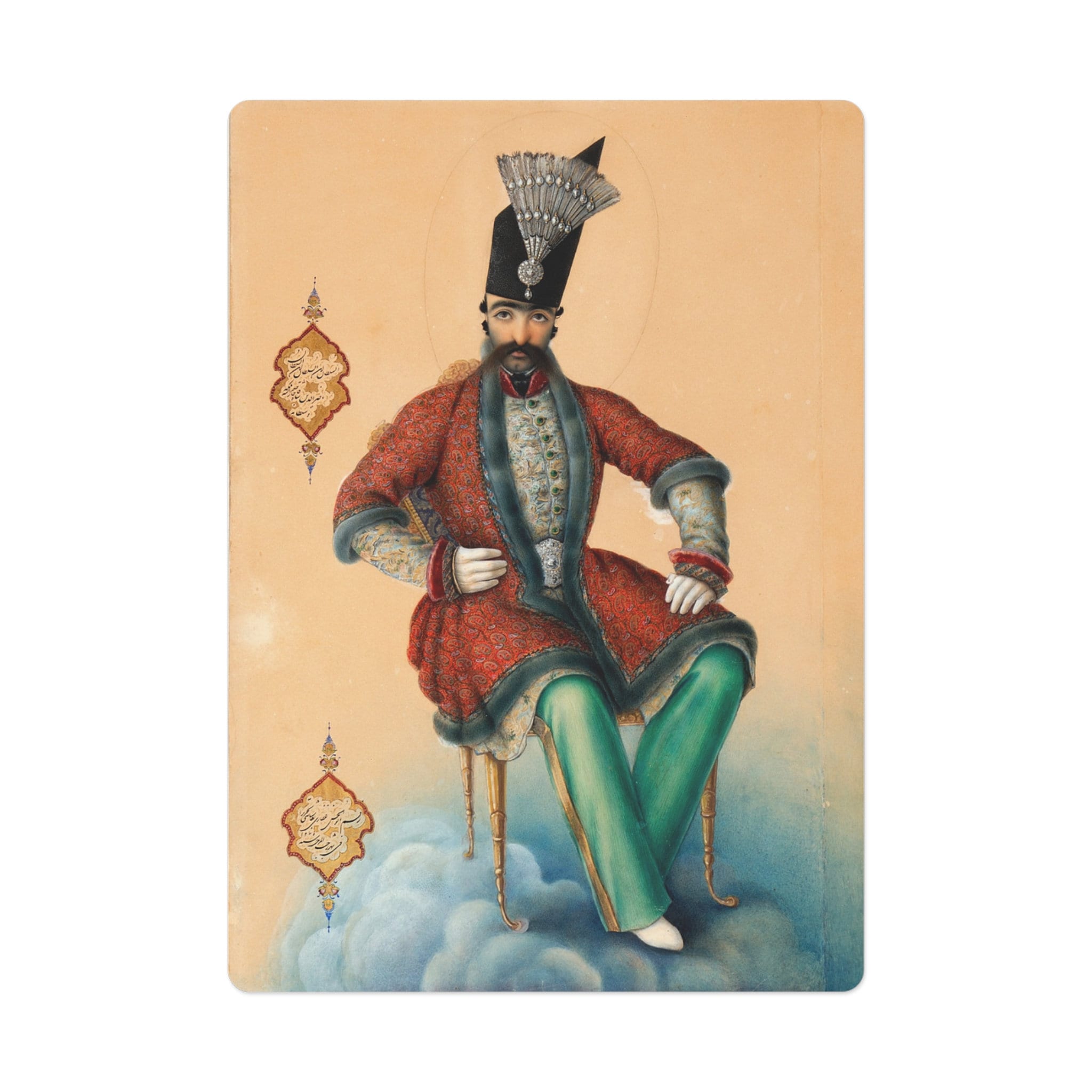 Persian Playing Cards, Persian Qajar King, Persian Gift, Persian Poker ...