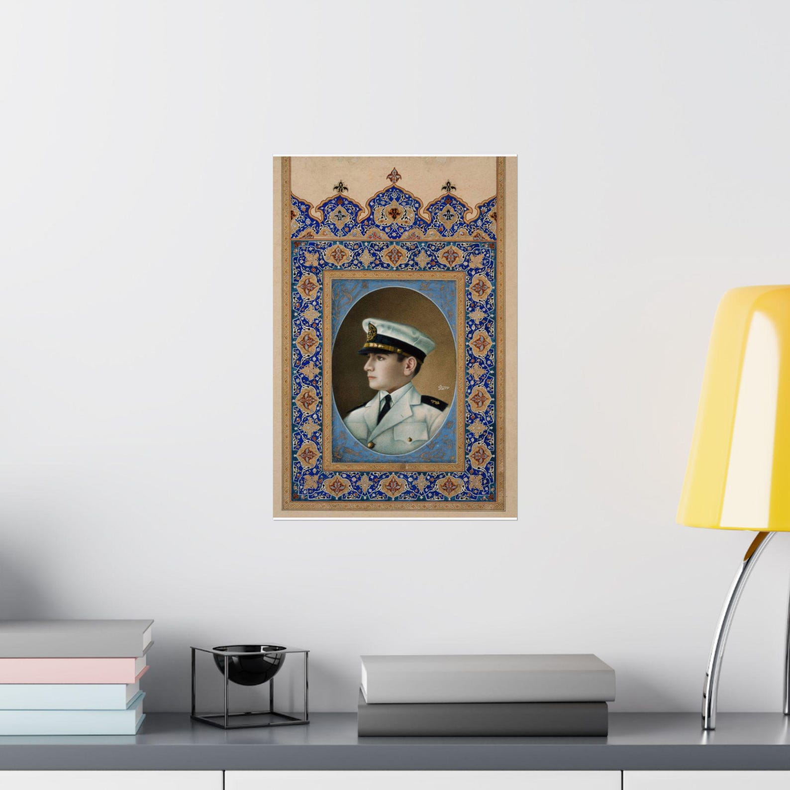 Portrait of Mohammad Reza Shah, Print Portrait of the Last King of ...