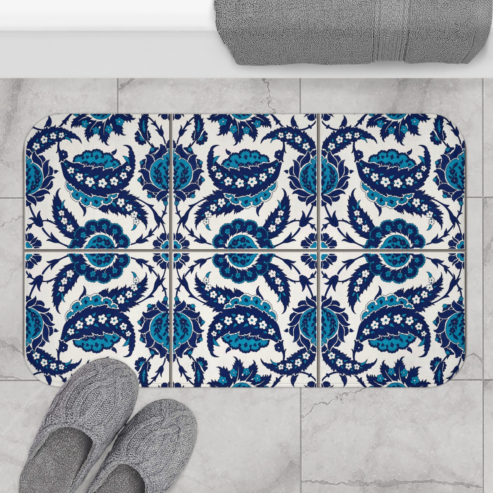 Bath Mat, Bathroom Rug, Persian Bath Mat, Turkish Bath Mat, Persian ...