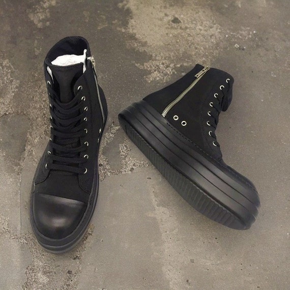 Rick Owens Double Bumper Thick Sole Designer Unisex Sneakers Rick Owens Double Bumper Thick Sole Designer Unisex Sneakers