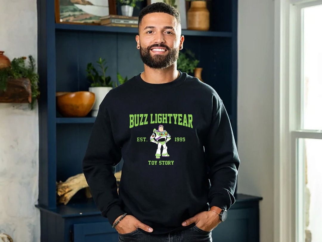 Buzz Lightyear Est. 1995 Toy Story Sweatshirt, Disney Pixar Toy Story ...