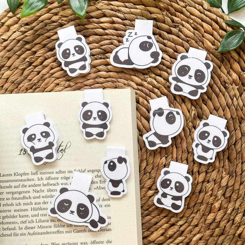 Panda Bookmark - Etsy