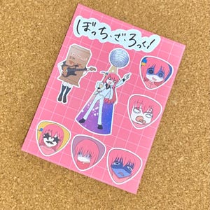 Bocchi the Rock! Bocchi Anime Sticker Sheet Funny Faces Version - Etsy