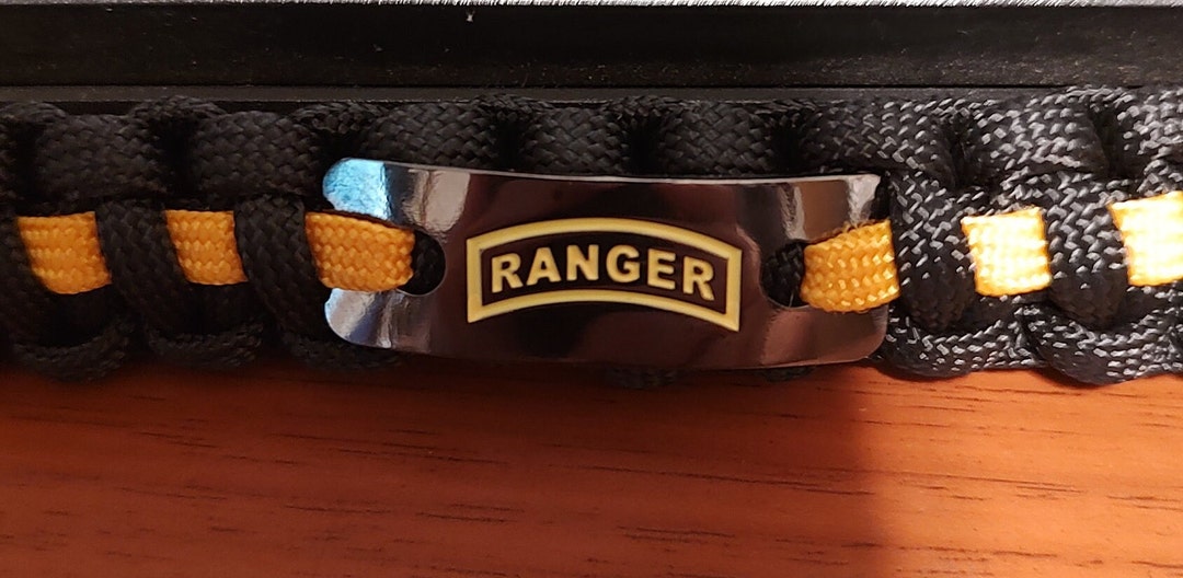 RLTW Ok Rangers Handmade Black/gold Paracord Key Ring With - Etsy