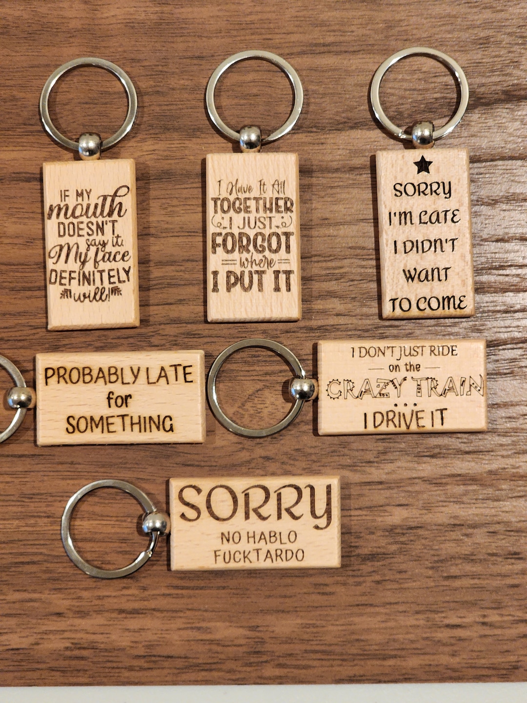 Sarcastic Keychains - Funny Keychains - Etsy