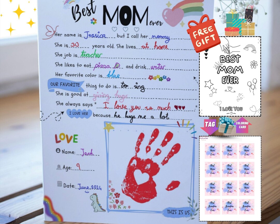 Personalized Mom Interview Questionnaire: Fill-in-the-blanks Keepsake ...