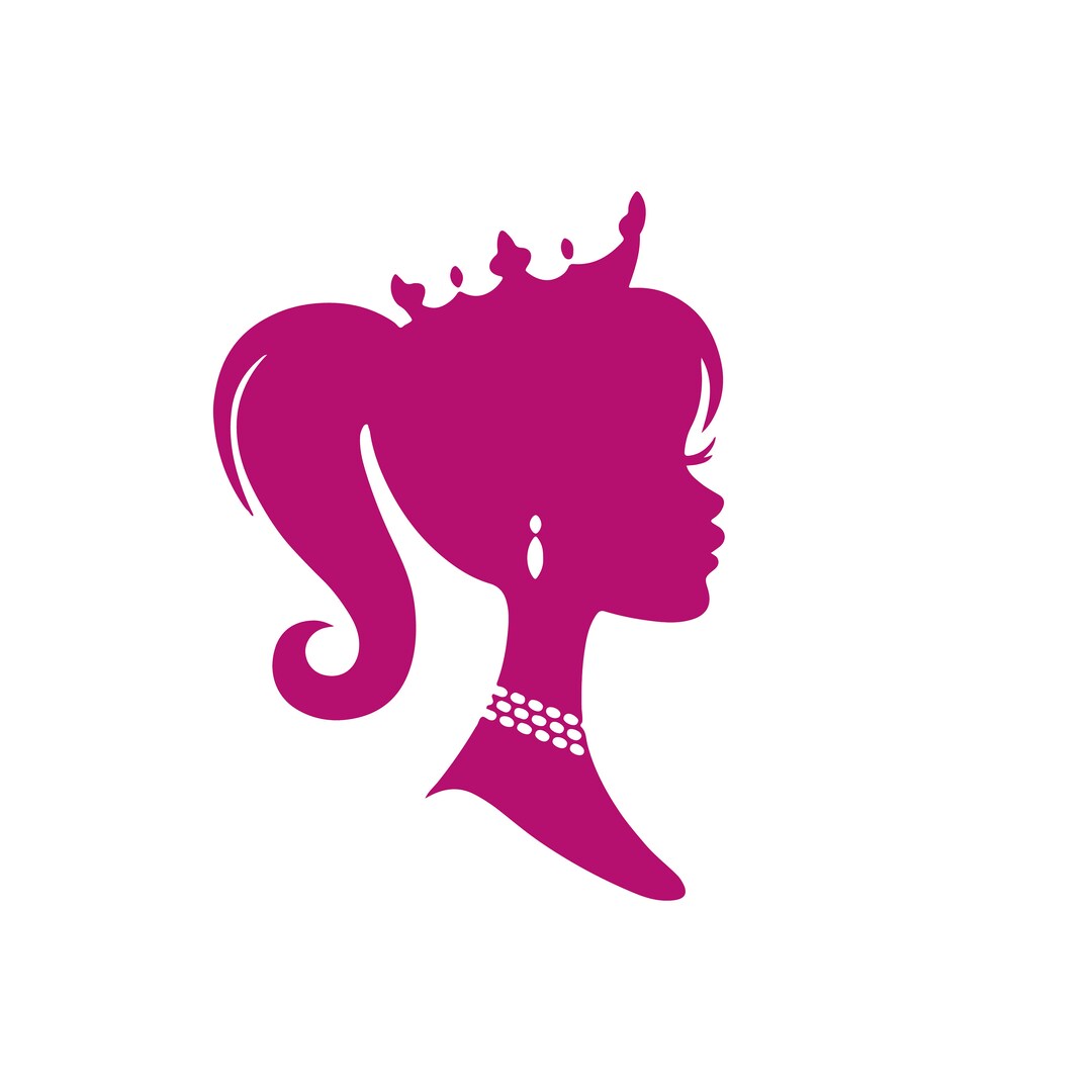 Barbie Head Svg Doll Svg Doll Head Svg Doll Silhouette - Etsy Canada