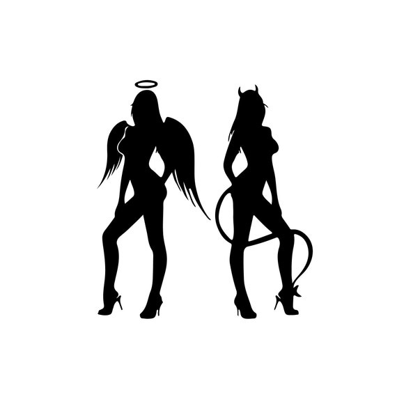 Devil Angel Silhouette