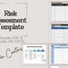 Fillable Risk Assessment Template: Excel & PDF Guide - Etsy