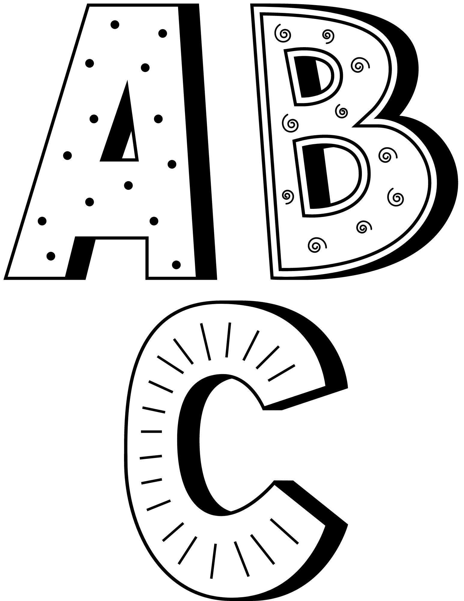 ABC Coloring Pages, Kids Coloring Pages, Digital Files Download ...