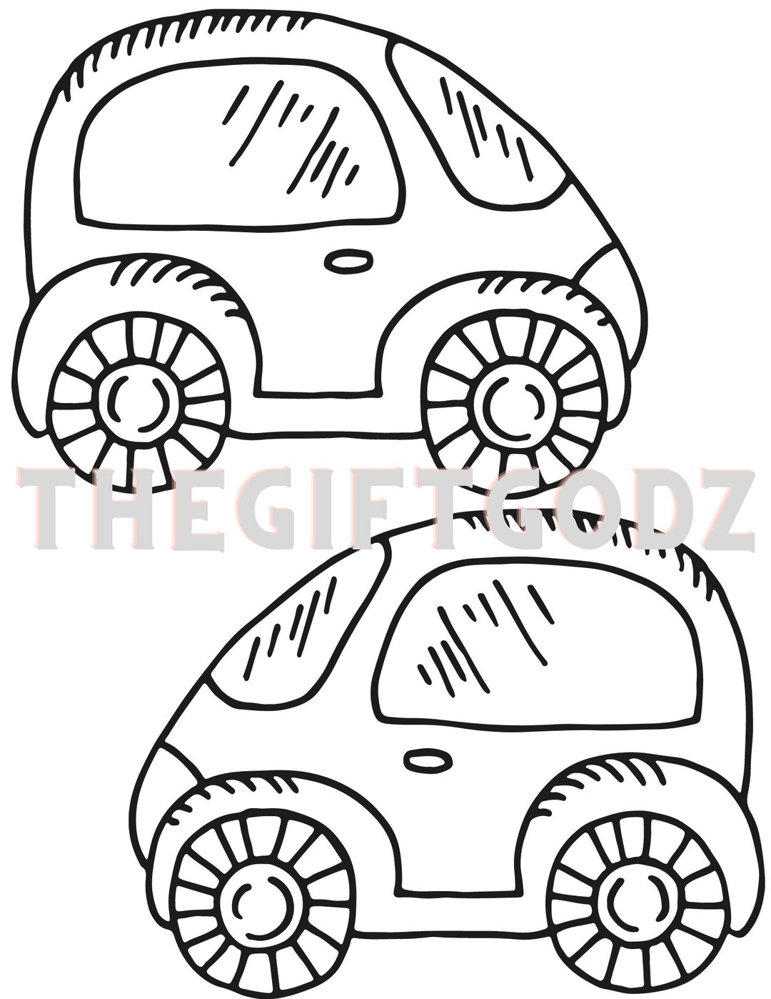 Car Lover Gift, Kids Coloring Pages, Coloring Book Pages, Digital ...
