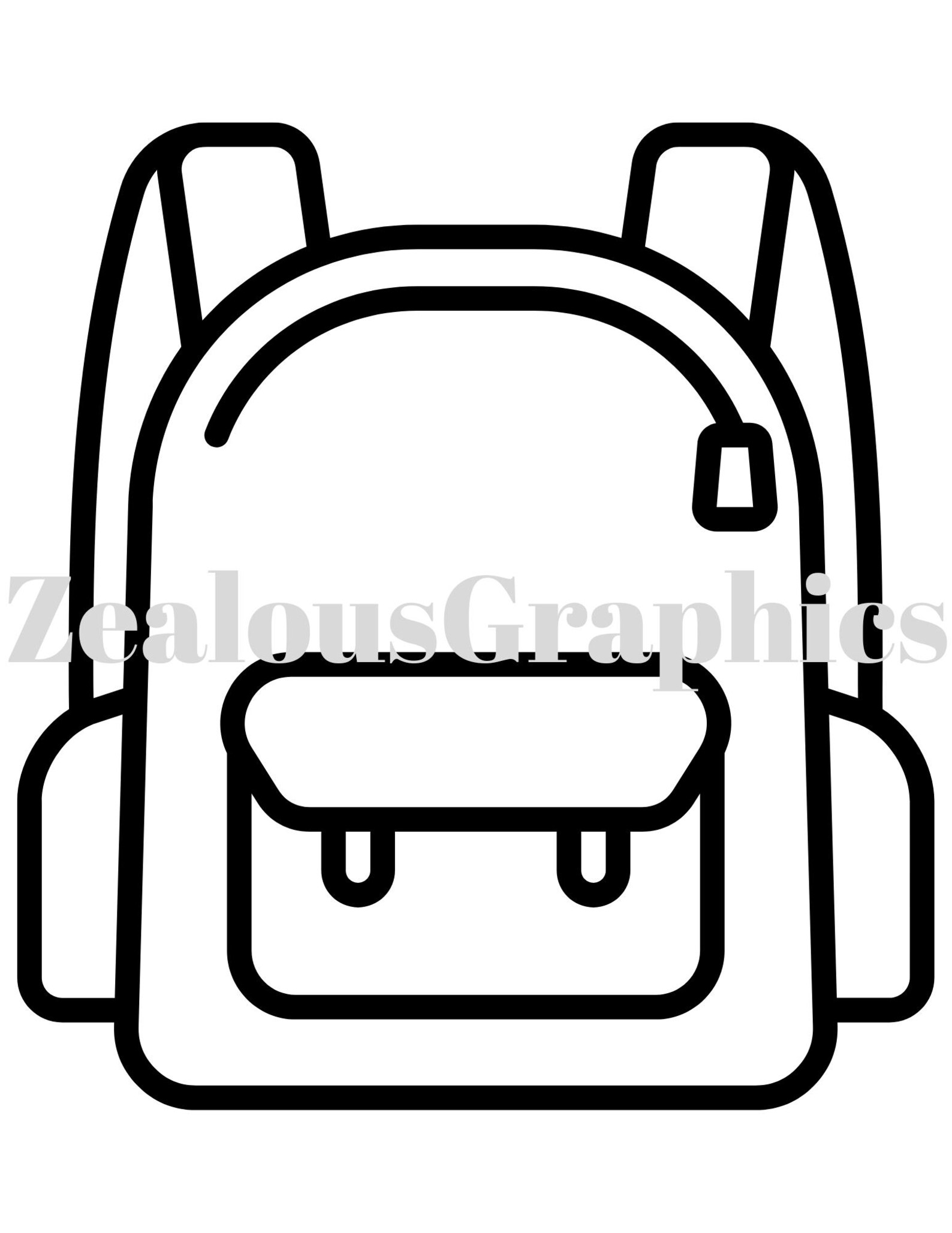 Backpack Coloring Pages, Kids Backpack Coloring Sheets, Backpack ...