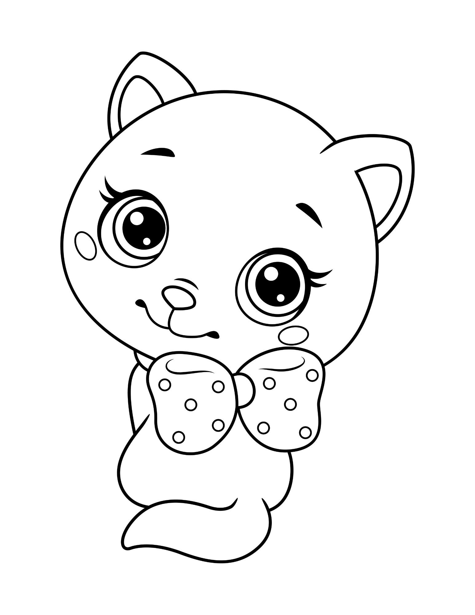 Cat Coloring Pages for Adults, Pdf Cat Coloring Pages, Coloring Pages ...