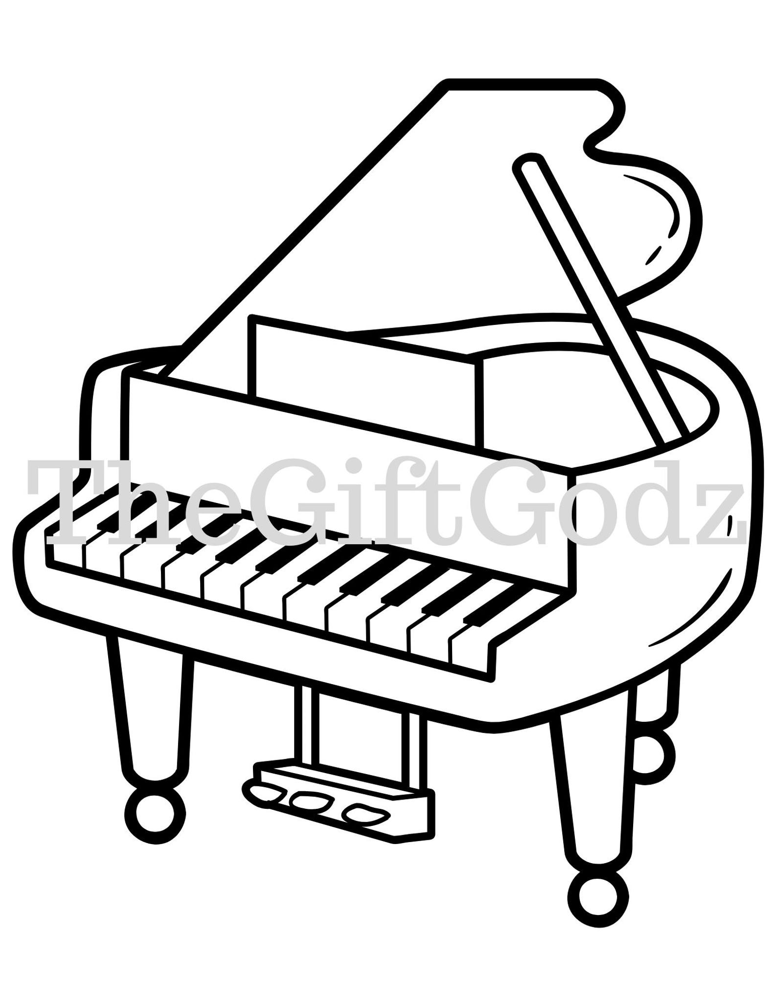 Musical Instrument Coloring Pages, Music Teacher Coloring Pages, Music ...