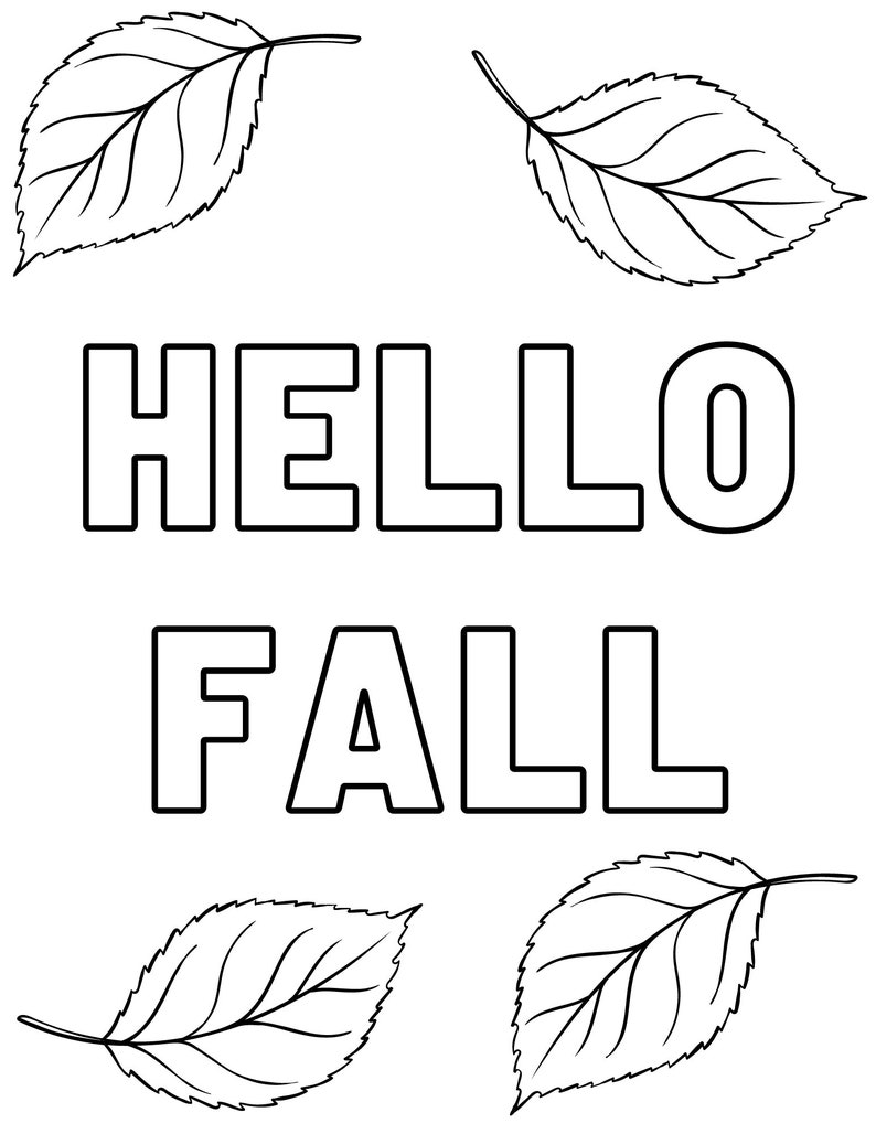 Fall Coloring Pages Printables, Coloring Pages Printables, Fall Prints ...