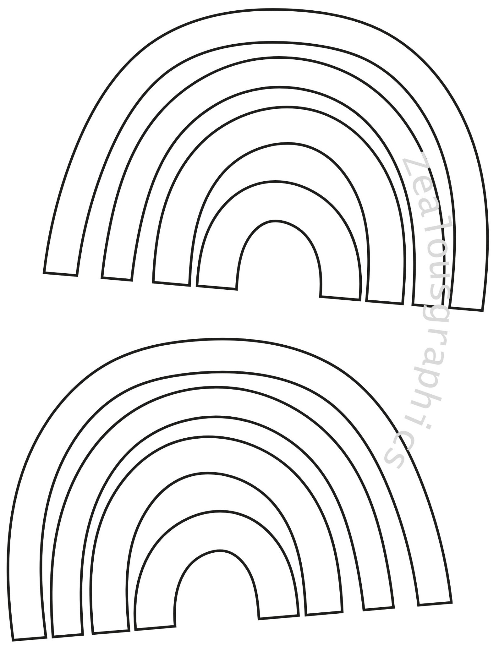Rainbow Coloring Sheet, Rainbow Coloring Pages, Coloring Book Pages ...