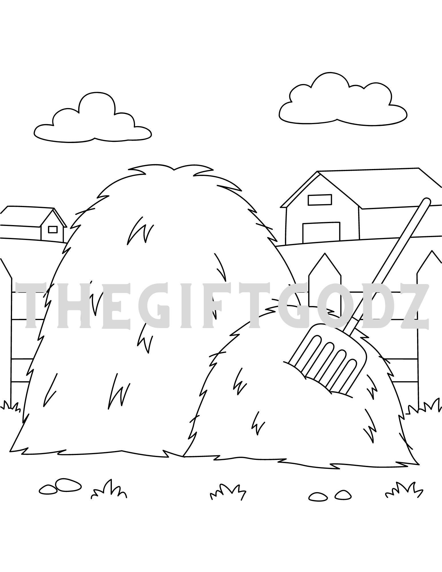 Farm Coloring Pages, Kawaii Coloring Pages, Printable Coloring Pages ...